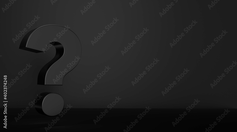 question marks background (3D render) Stock Illustration | Adobe Stock