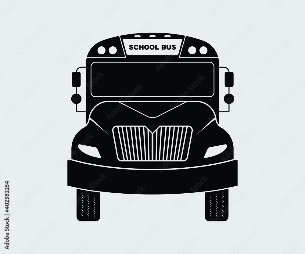 School Bus Illustration of school kids riding school bus transportation ...