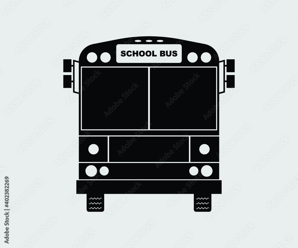 School Bus Illustration of school kids riding school bus transportation ...
