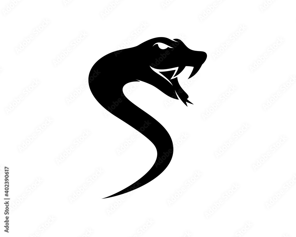 S Letter with snake logo Stock Vector | Adobe Stock