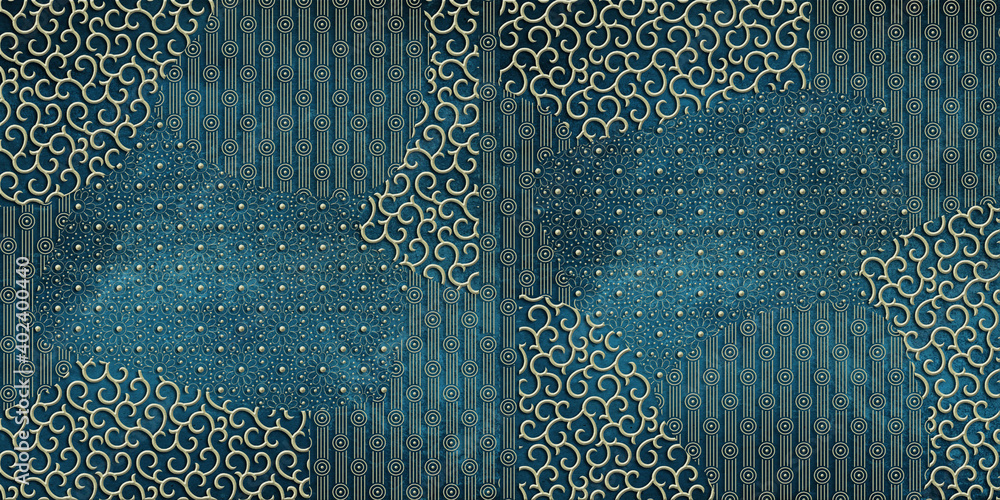 Background Wallpaper And Digital Wall Tiles Design Stock Illustration ...