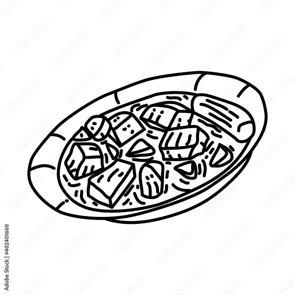 Jalamah Icon. Doodle Hand Drawn or Outline Icon Style Stock Vector ...