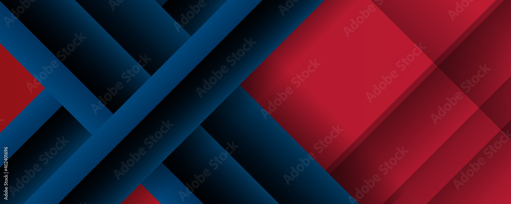 Modern red blue abstract background with stylish lines. suit for ...