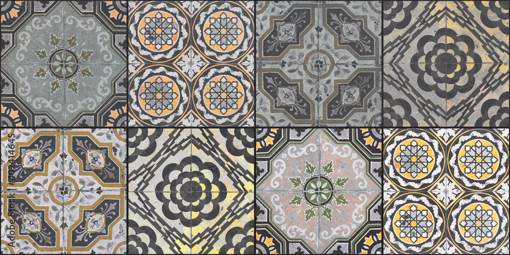 Background Wallpaper And Digital Wall Tiles Design Stock Illustration ...