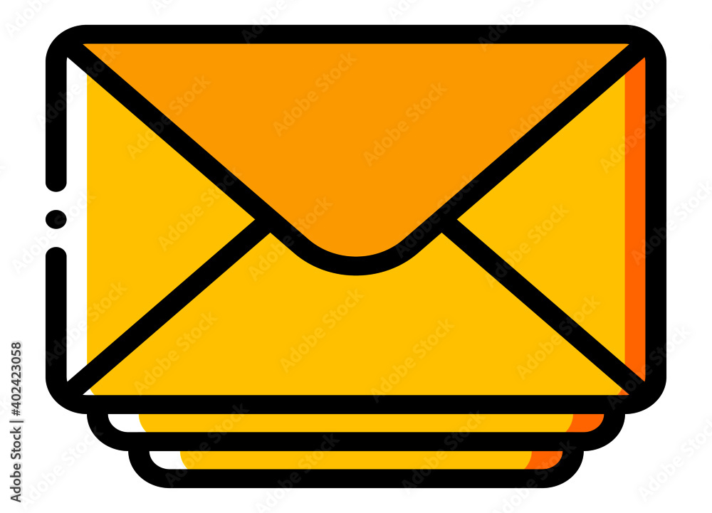 Envelope email Vector icon, Send letter, Message symbol for website ...