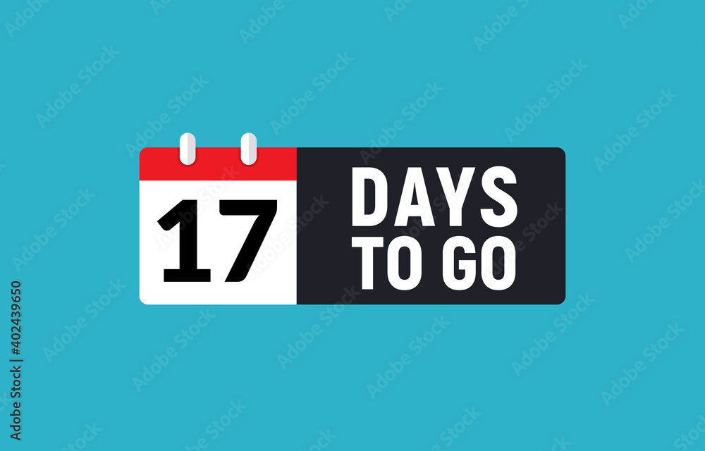 17 days to go last countdown icon. Seventeen days go sale price offer ...