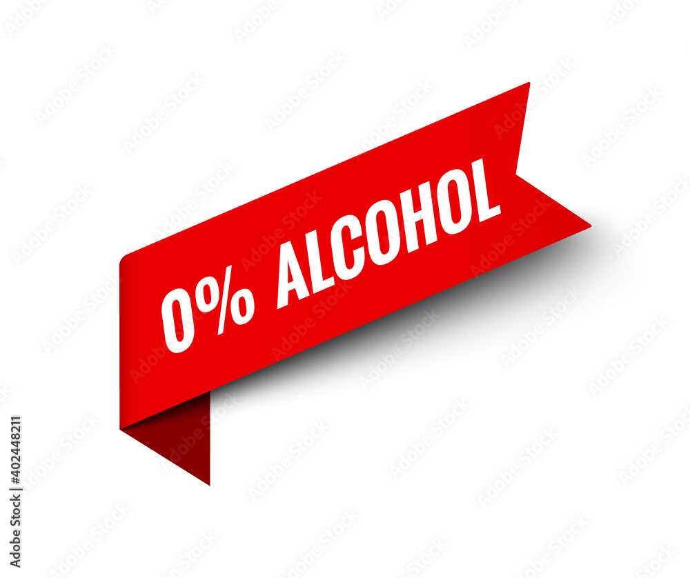 Alcohol free icon symbol. 0 percent alcohol logo badge vector label ...