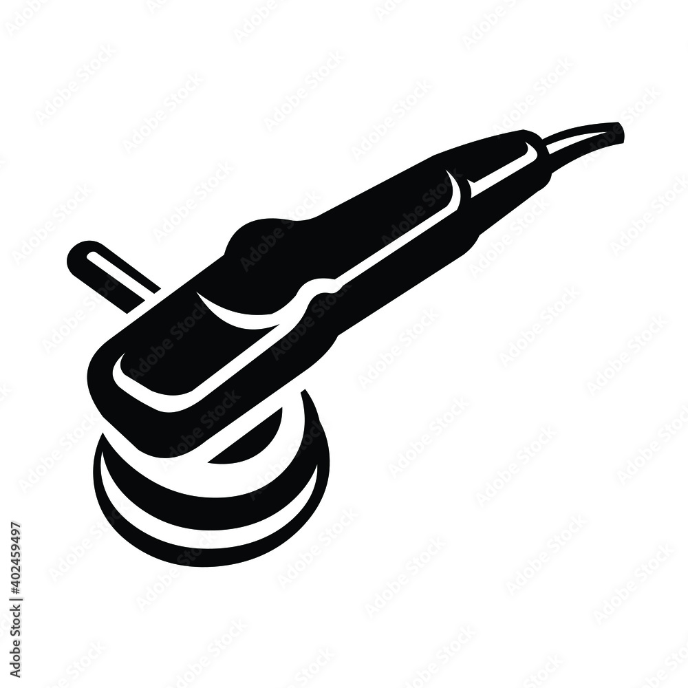 Car polisher vector.