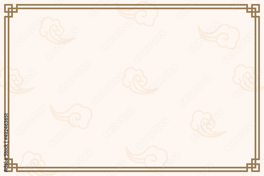 korea traditional illustation frame background Stock Vector | Adobe Stock