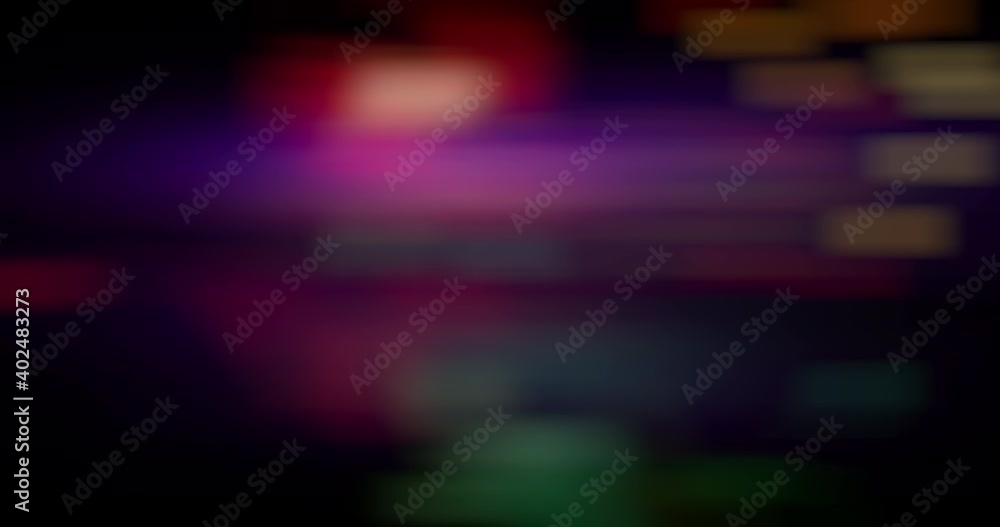 Flickering anamorphic lens flare effect with geometric bokeh shot on a ...
