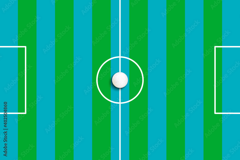 Table soccer, soccer field lines or football field lines with soccer ...