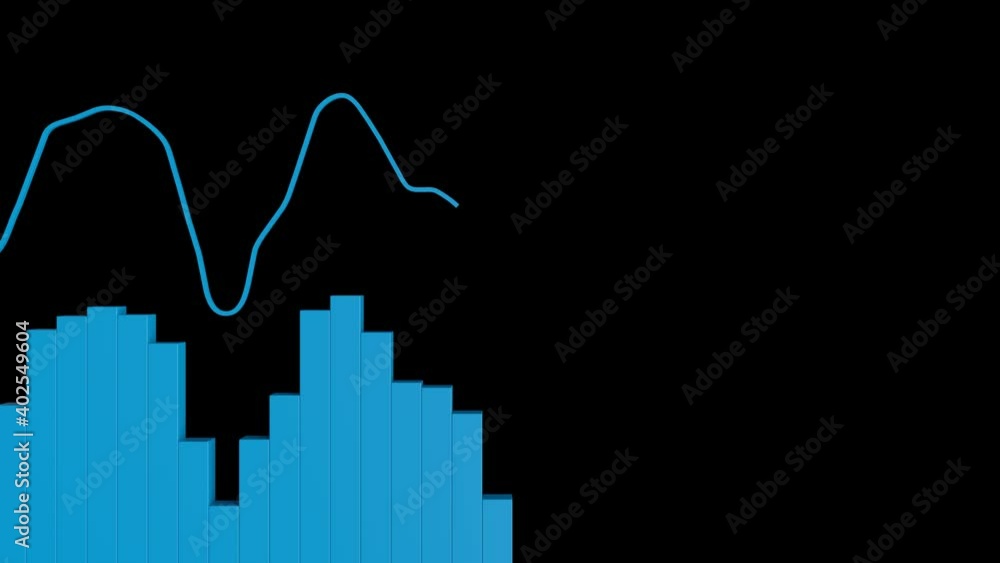 PNG Alpha.Looping Bar Charts with indicator line.Graph and diagram ...