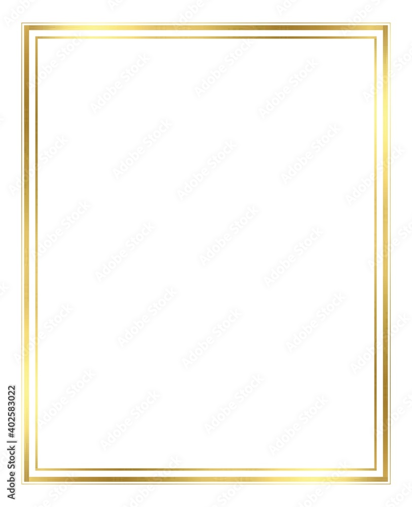 Vector of Simple, Unique Gold Border Images Stock Vector | Adobe Stock