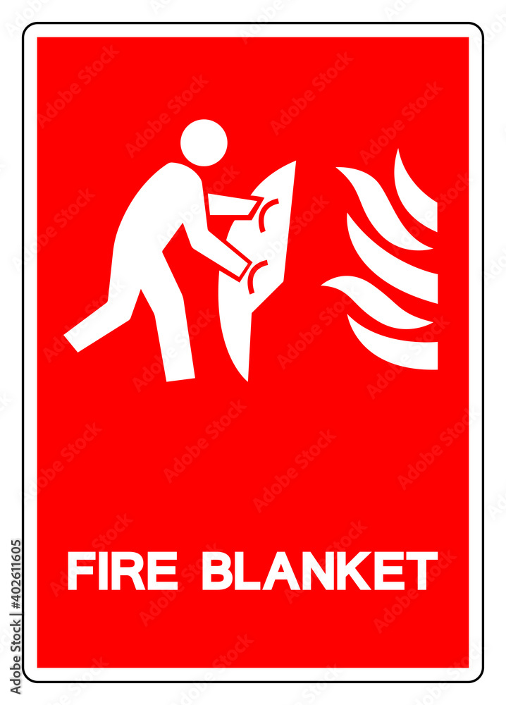Fire Blanket Symbol Sign, Vector Illustration, Isolate On White ...