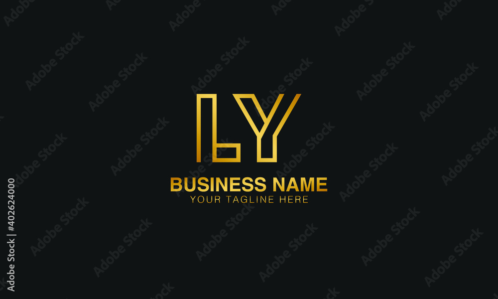 LY L Y initial logo | initial based abstract modern minimal creative ...
