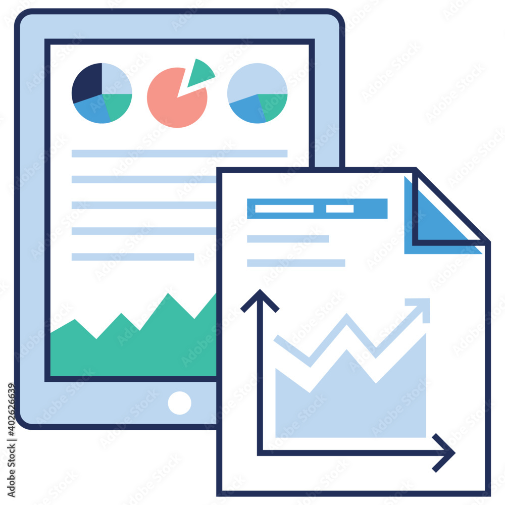Summarizing Web Data Stock Vector | Adobe Stock