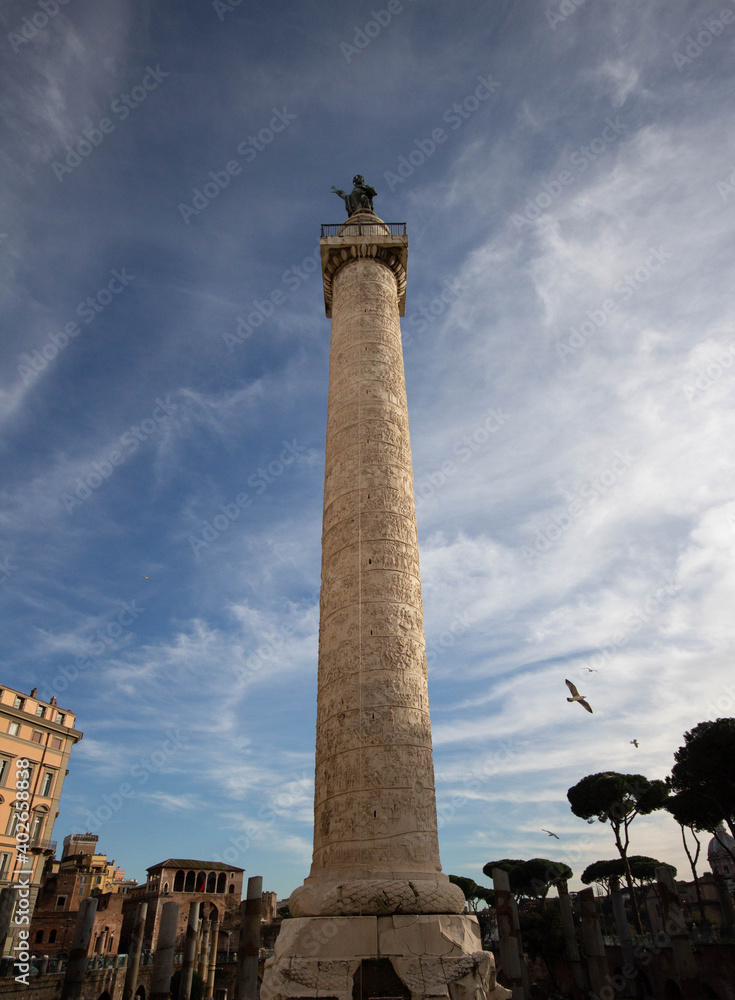 Trajan's Column(Colonna Traiana)is a Roman triumphal column in Rome ...