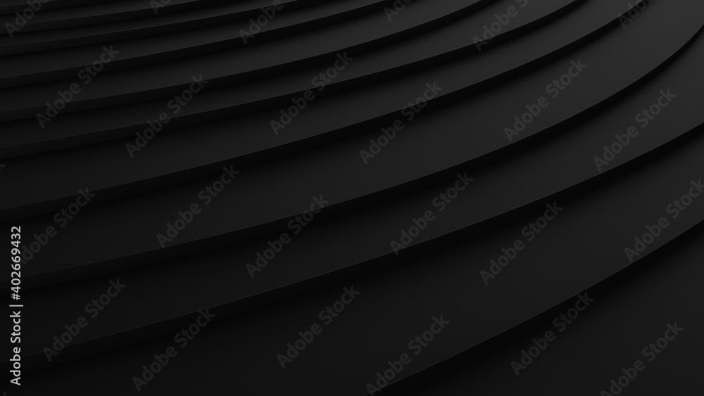 abstract black background. Template Illustration. 3d rendering Stock ...