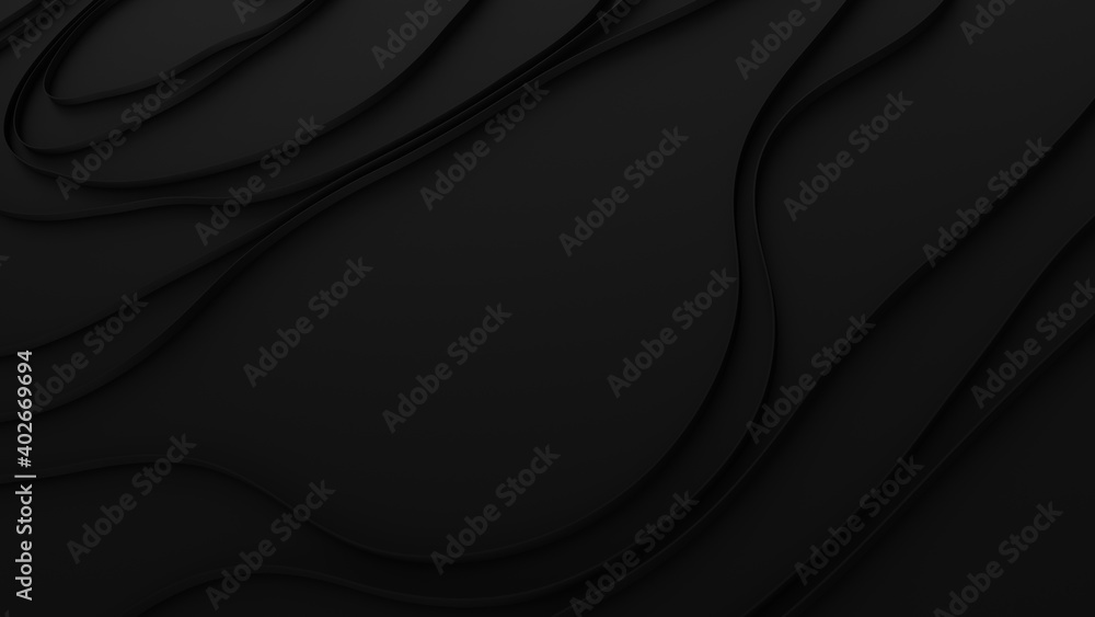 abstract black background. Template Illustration. 3d rendering Stock ...