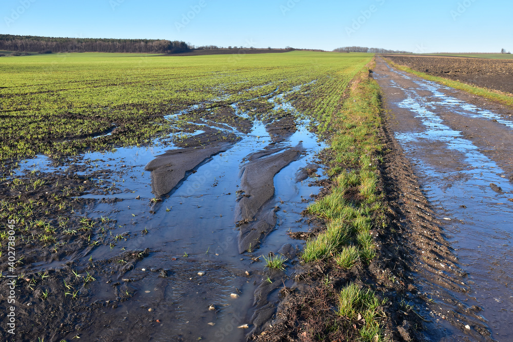Nature field soil erosion environment destruction Stock Photo | Adobe Stock