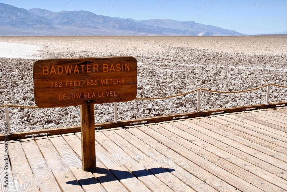 Death Valley National Park, one of the hottest places in the world ...