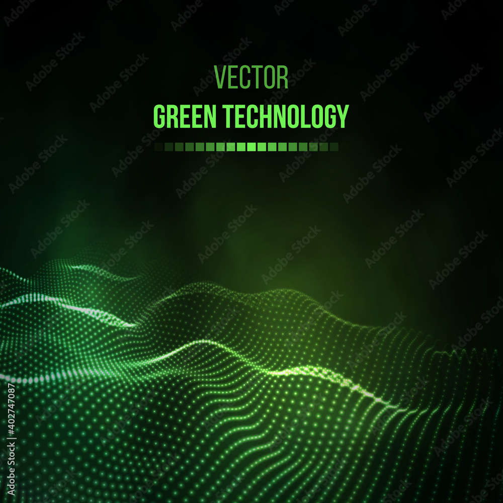 Green technology background. Green energy vector illustration eps10 ...