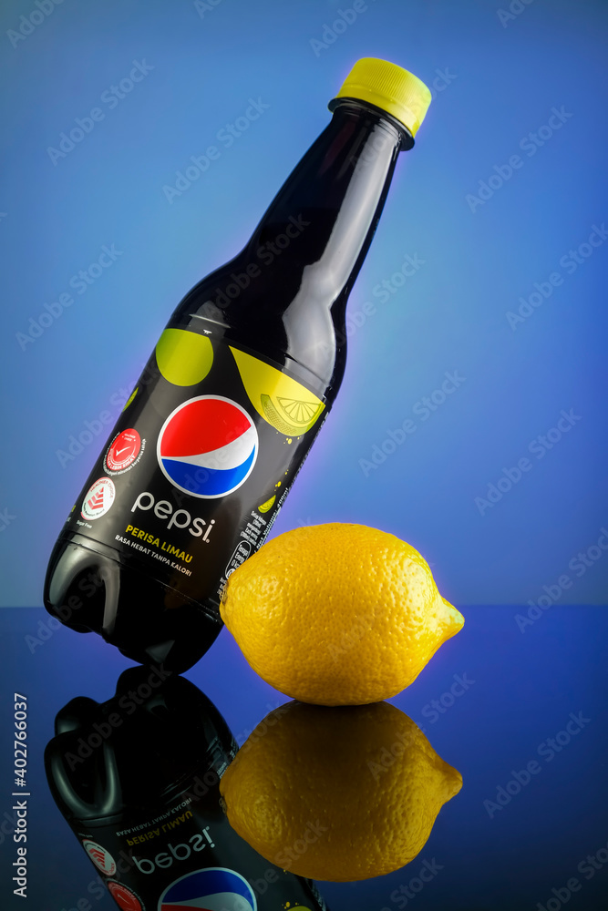 PEPSI Lemon Flavoured Carbonated Soft Drink plastic bottle's and fresh ...