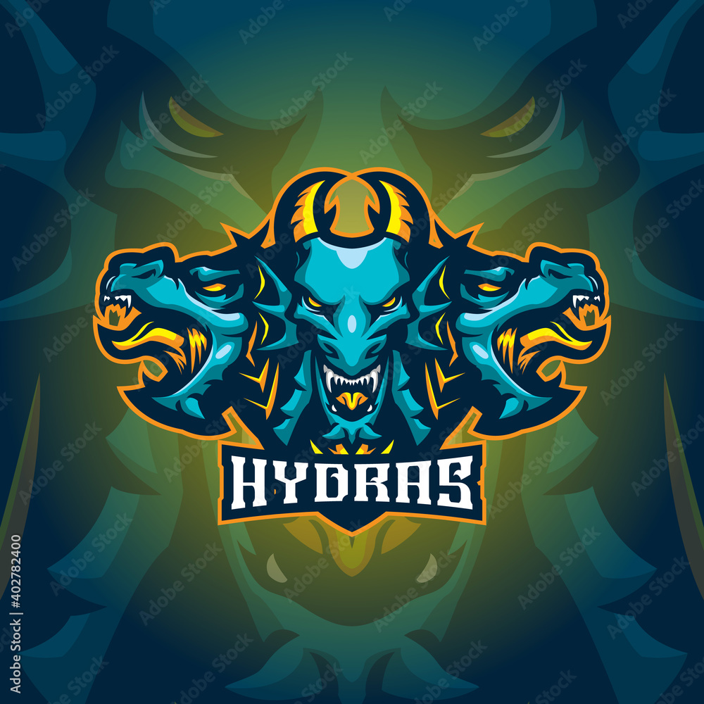 Hydra mascot logo design vector with concept style for badge, emblem ...