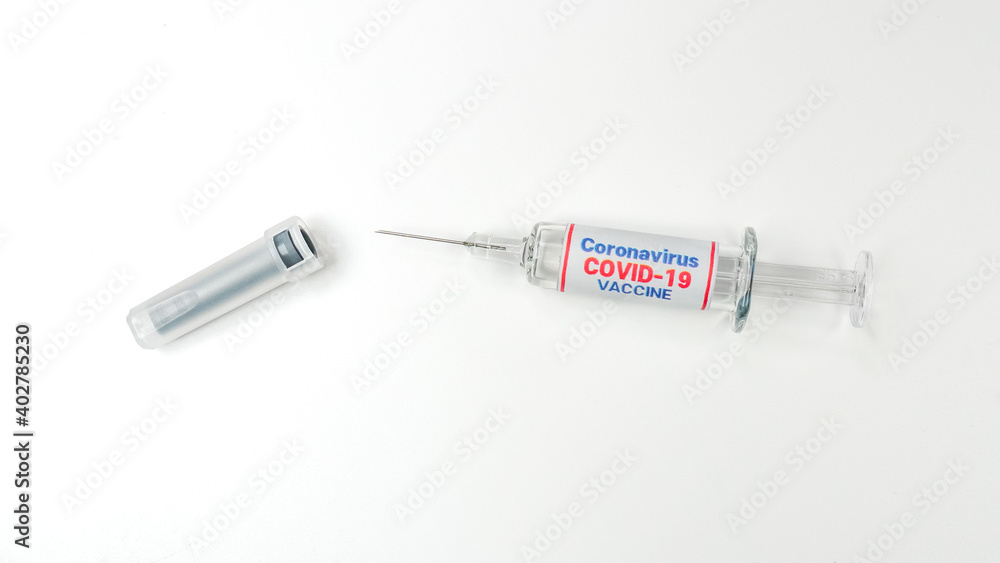 Prefilled vaccine syringe for prevention,immunization from corona virus ...