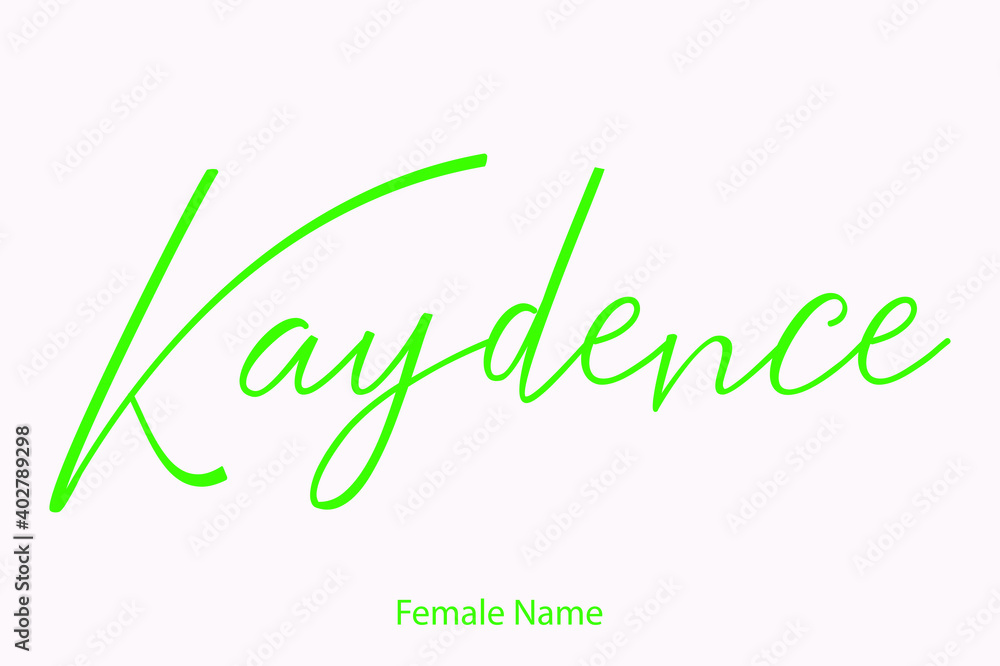 Kaydence Female name - Beautiful Handwritten Lettering Modern ...