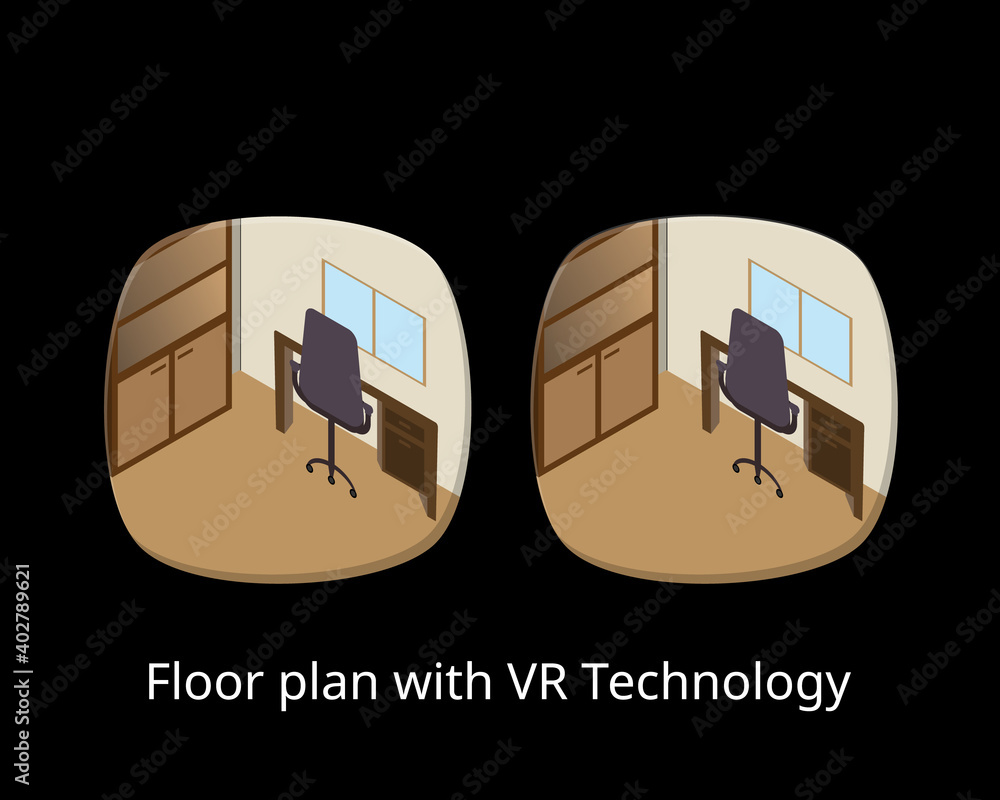 VR Technology for see the virtual 3d room design or 3d floor plan ...