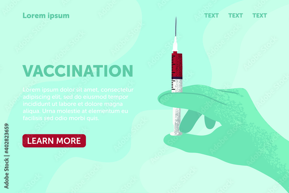 vaccine vector background. vaccination concept Banners Templates. Can ...