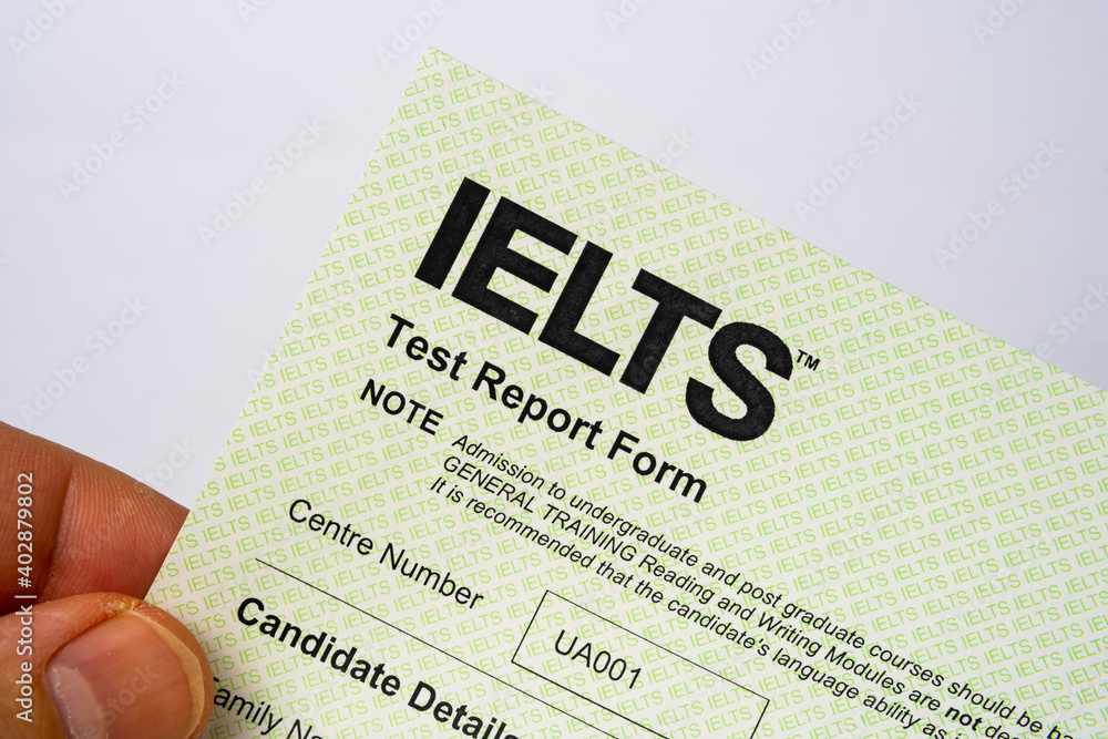 Authentic IELTS test report form. The International English Language ...
