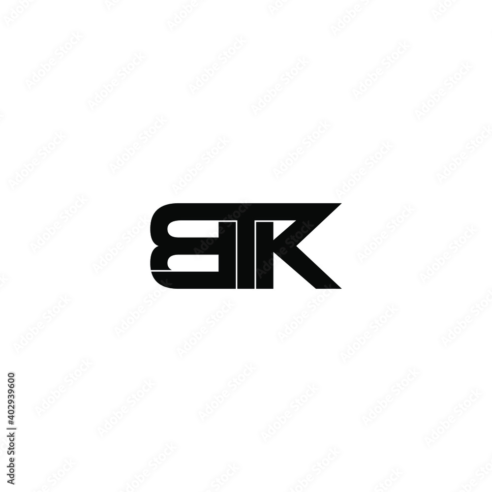btk letter original monogram logo design Stock Vector | Adobe Stock