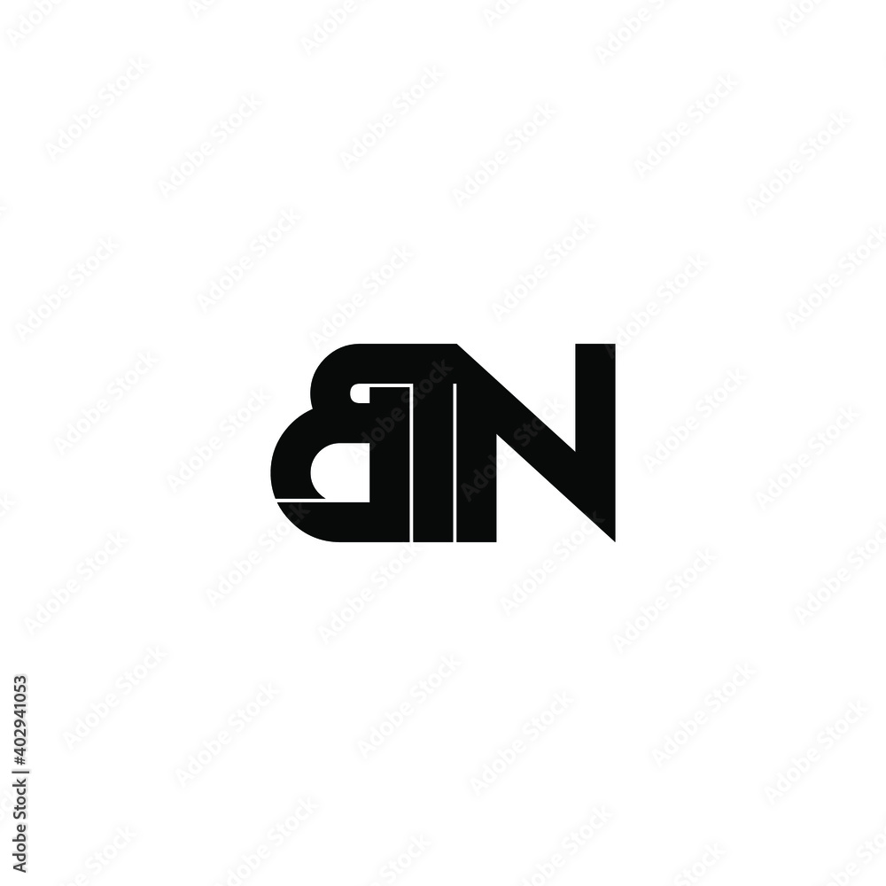 btn letter original monogram logo design Stock Vector | Adobe Stock