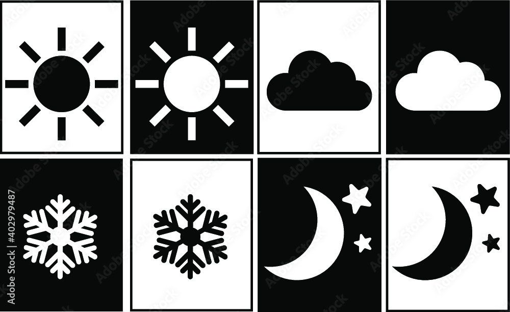 Black and white Flachcard, Newborn İnfant Visual Stimulation Baby Card ...
