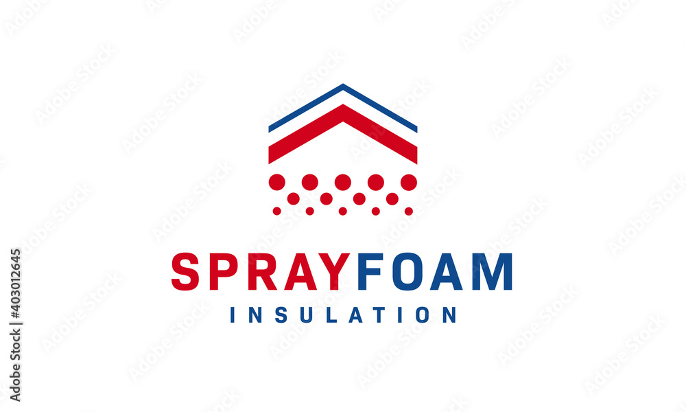 Spray Foam Insulation Logo Design Stock Vector | Adobe Stock