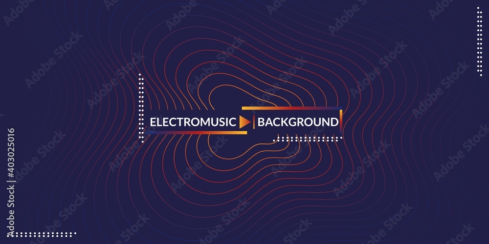 Abstract music background, colorful electro sound wave design. Suitable ...