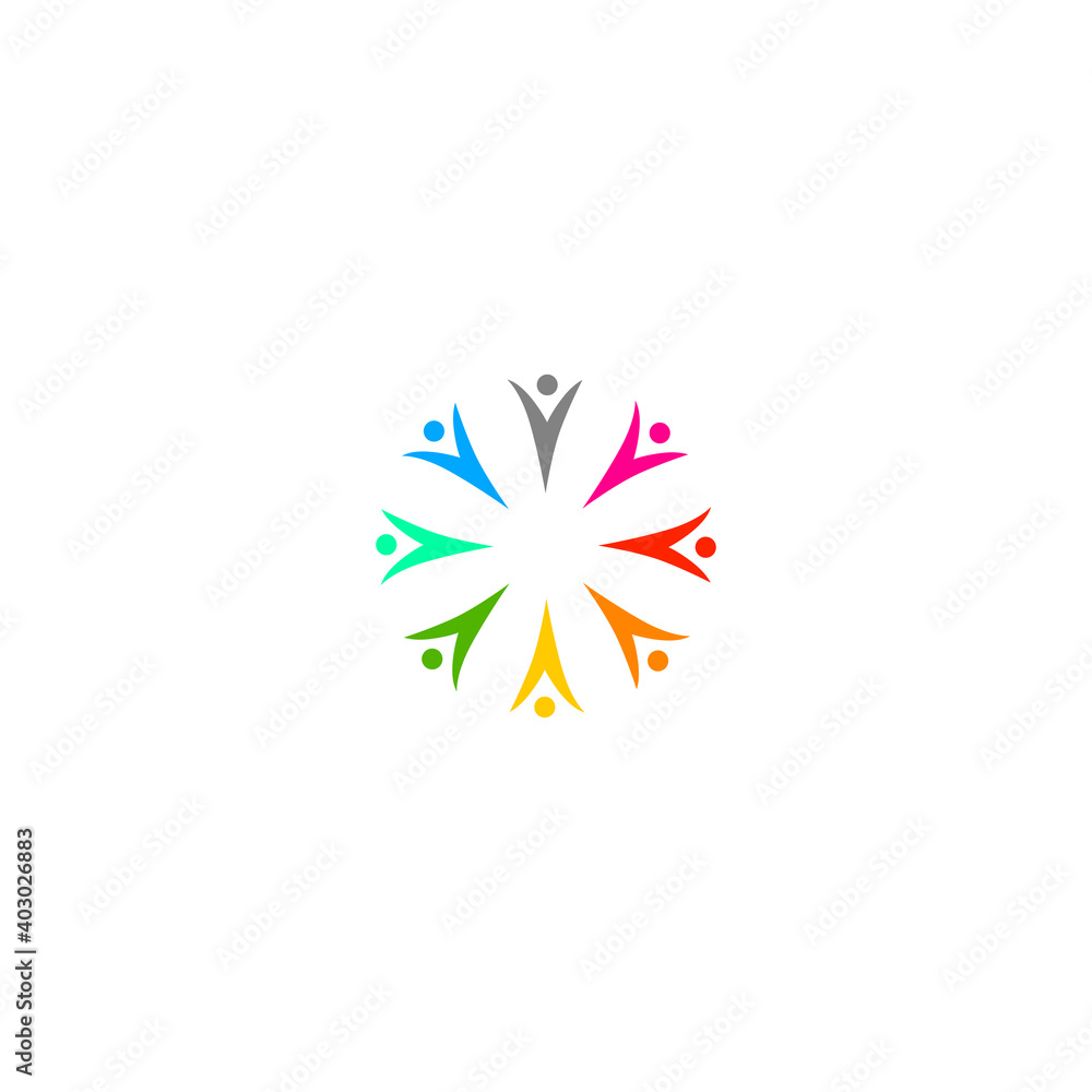 People Sign logo, art, symbol, sign isolated on white Stock ...