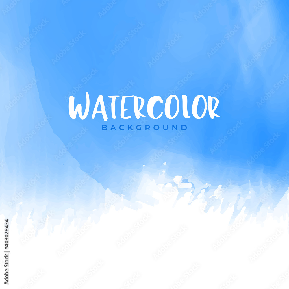 abstract blue watercolor background design Stock Vector | Adobe Stock