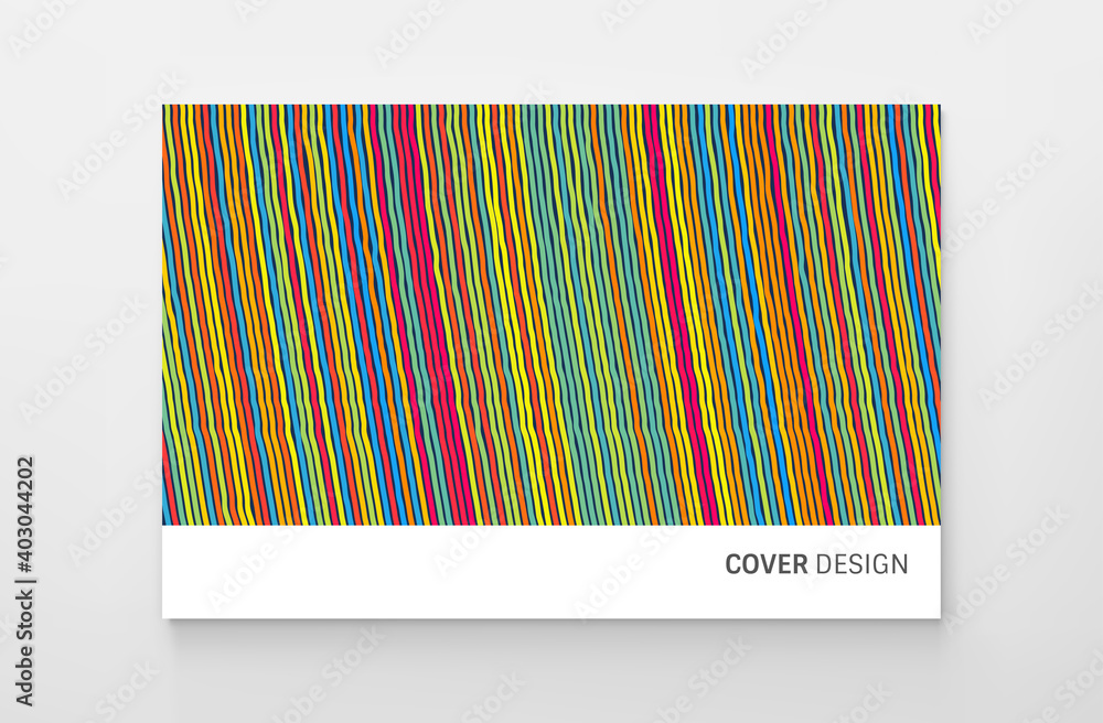 Irregular vertical lines pattern in perspective. Geometric wallpaper ...