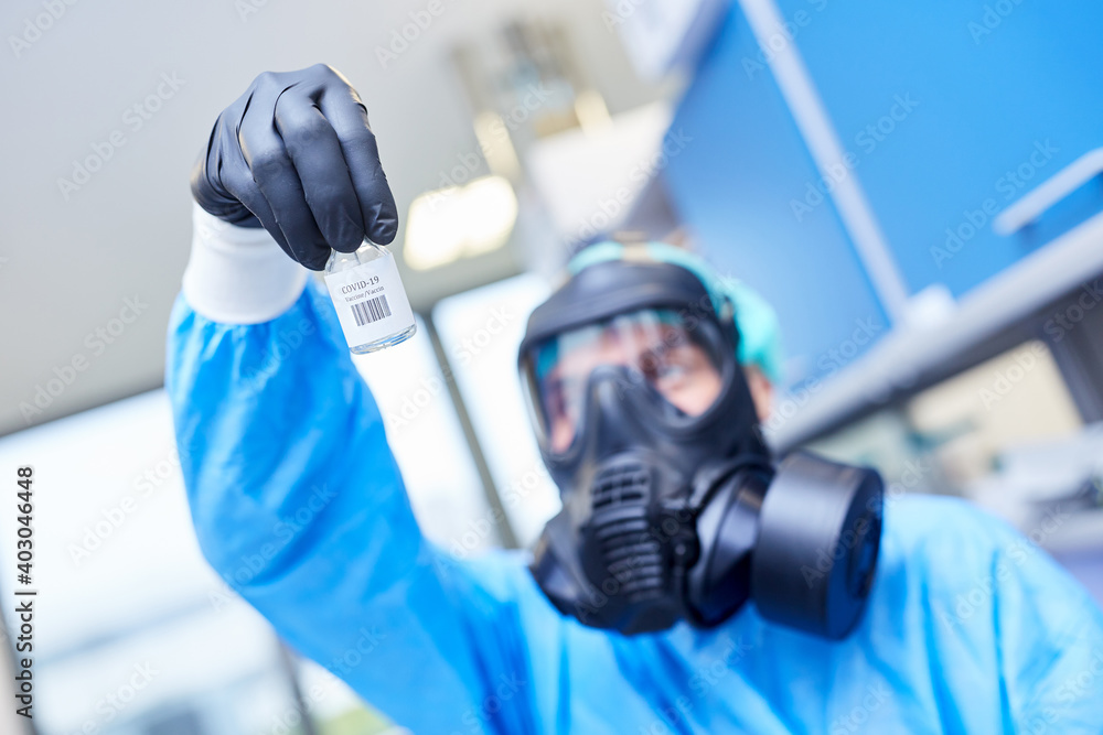 Analyse von Ampulle Covid-19 Impfstoff im Labor Stock Photo | Adobe Stock