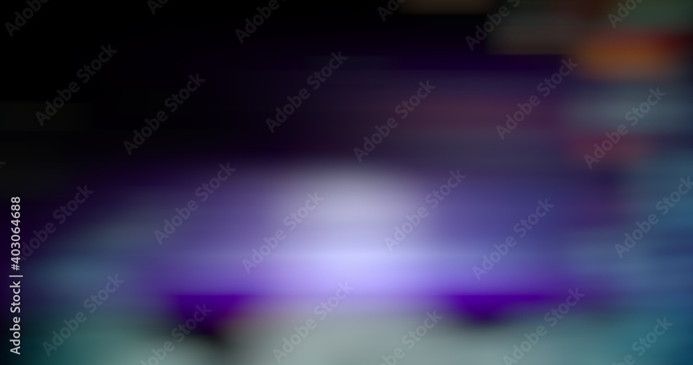 Flickering anamorphic lens flare effect with geometric bokeh shot on a ...
