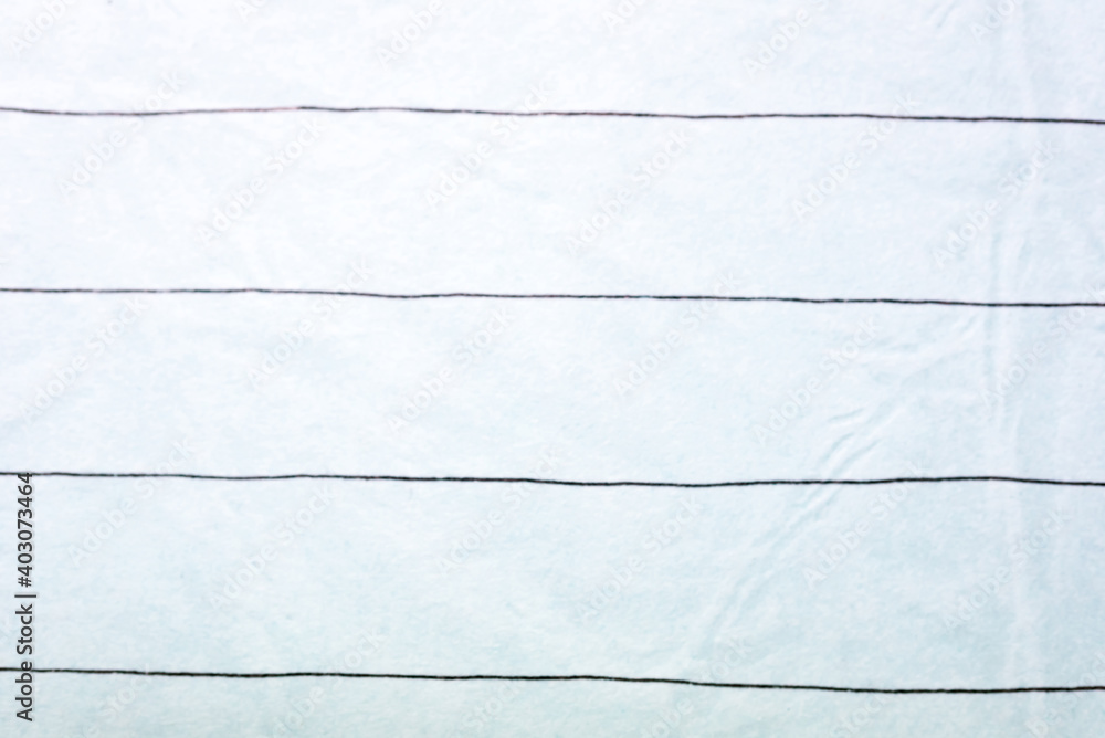 Rumpled lined sheet of paper isolated on white background. Lined ...