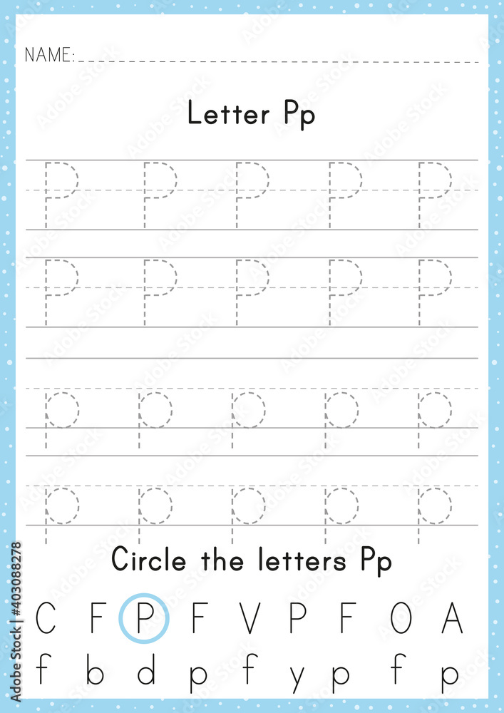 Alphabet Tracing Worksheet. Alphabet activity for pre schoolers and ...