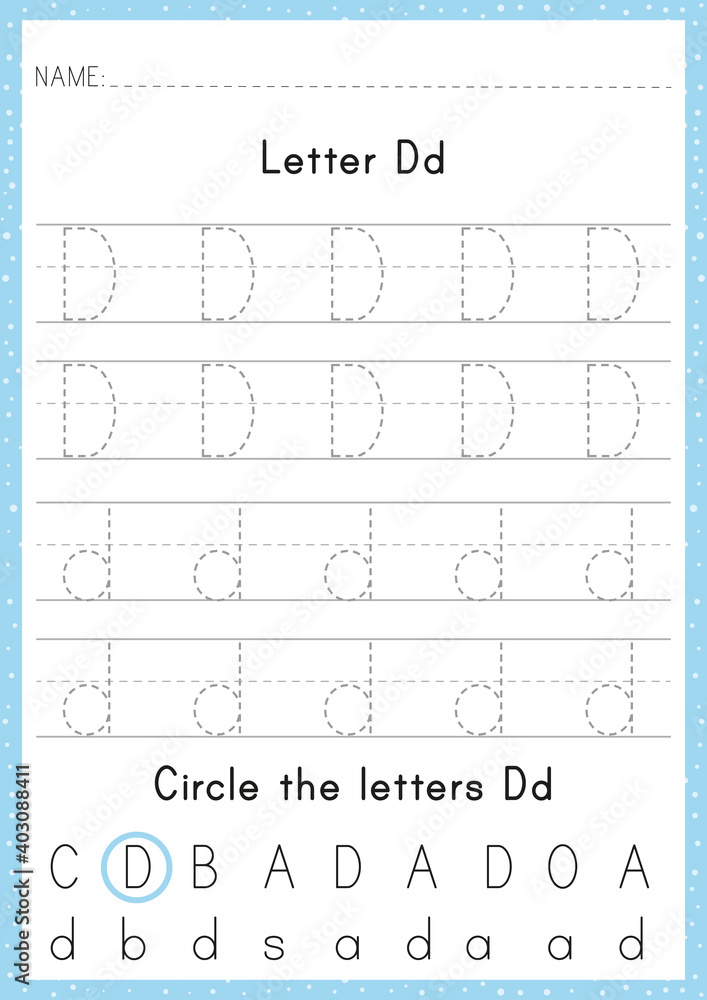 Alphabet Tracing Worksheet. Alphabet activity for pre schoolers and ...
