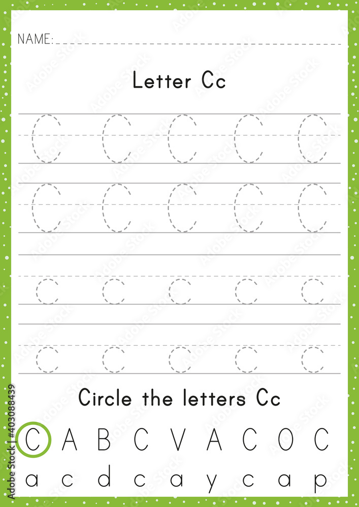 Alphabet Tracing Worksheet. Alphabet activity for pre schoolers and ...