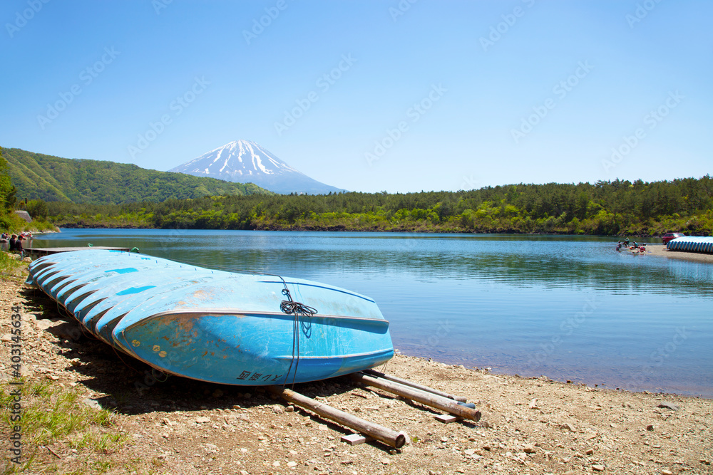 japan, saiko, lake, fuji, fujisan, mount, lakes, five, yamanashi ...