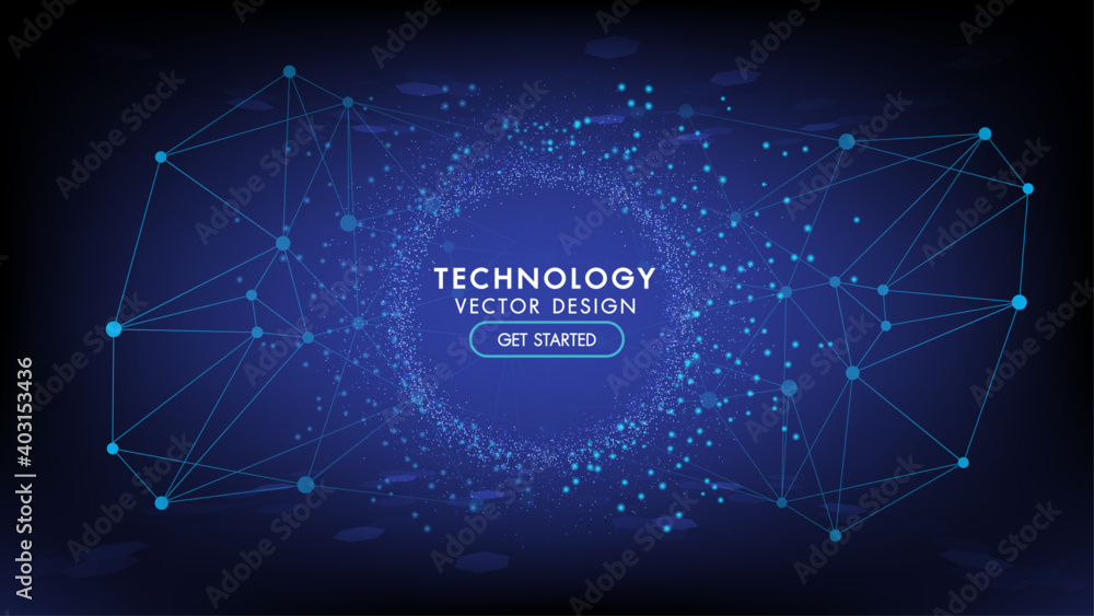 Abstract technology background Hi-tech communication concept ...