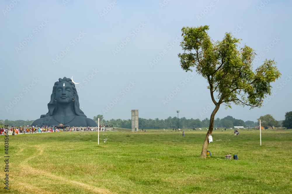 Adiyogi Lord Shiva Statue in Isha Yoga Coimbatore, Tamilnadu, India ...